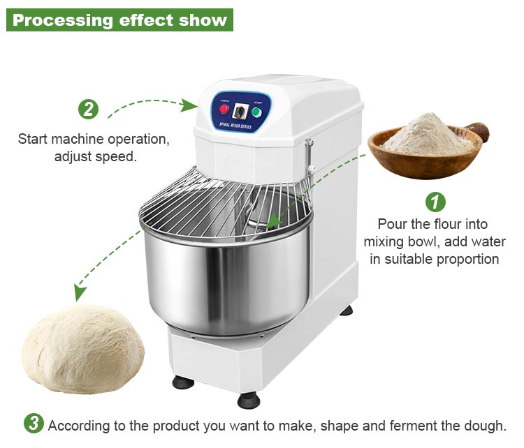 German Heavy Duty 10l 5kg Spiral Mixer For Bakery, High Quality German ...