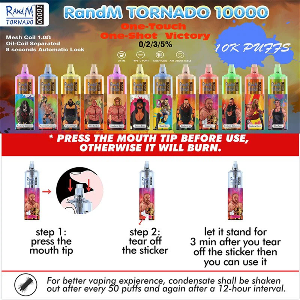 Fumot Randm Tornado 10000 Puff Ecigarette คุณภาพสูง Fumot Randm Tornado ...