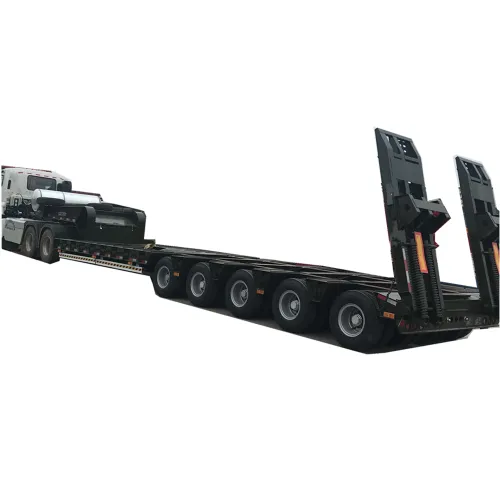 100mt 5 Axles Lowbed Lowboy Semi Trailer, High Quality 100mt 5 Axles ...
