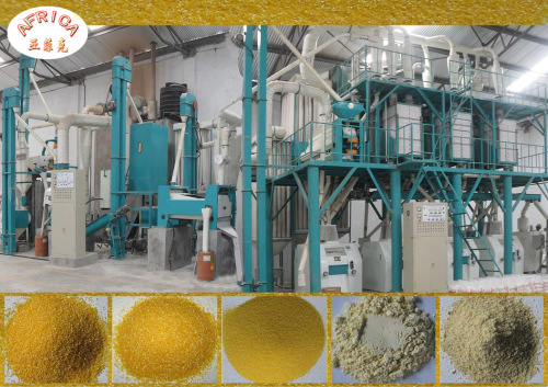 Making Fufu Sadza Nshima Ugali 50t Maize Flour Milling Machinery, High ...