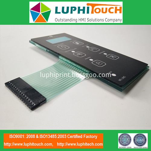 Flat Buttons Acrylic Pmma Backer Membrane Switch, High Quality Flat ...