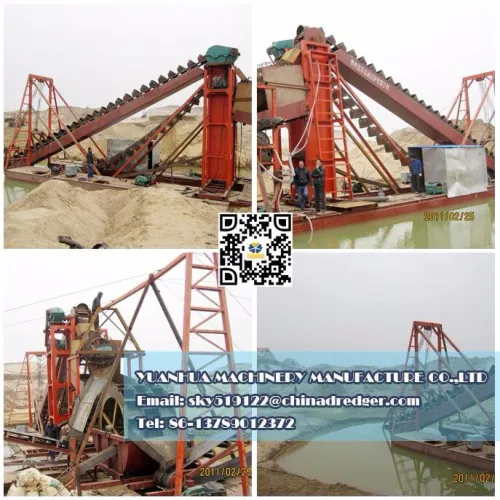 Dredging Excavator Bucket Chain Dredger For Gold Dredging, High Quality ...