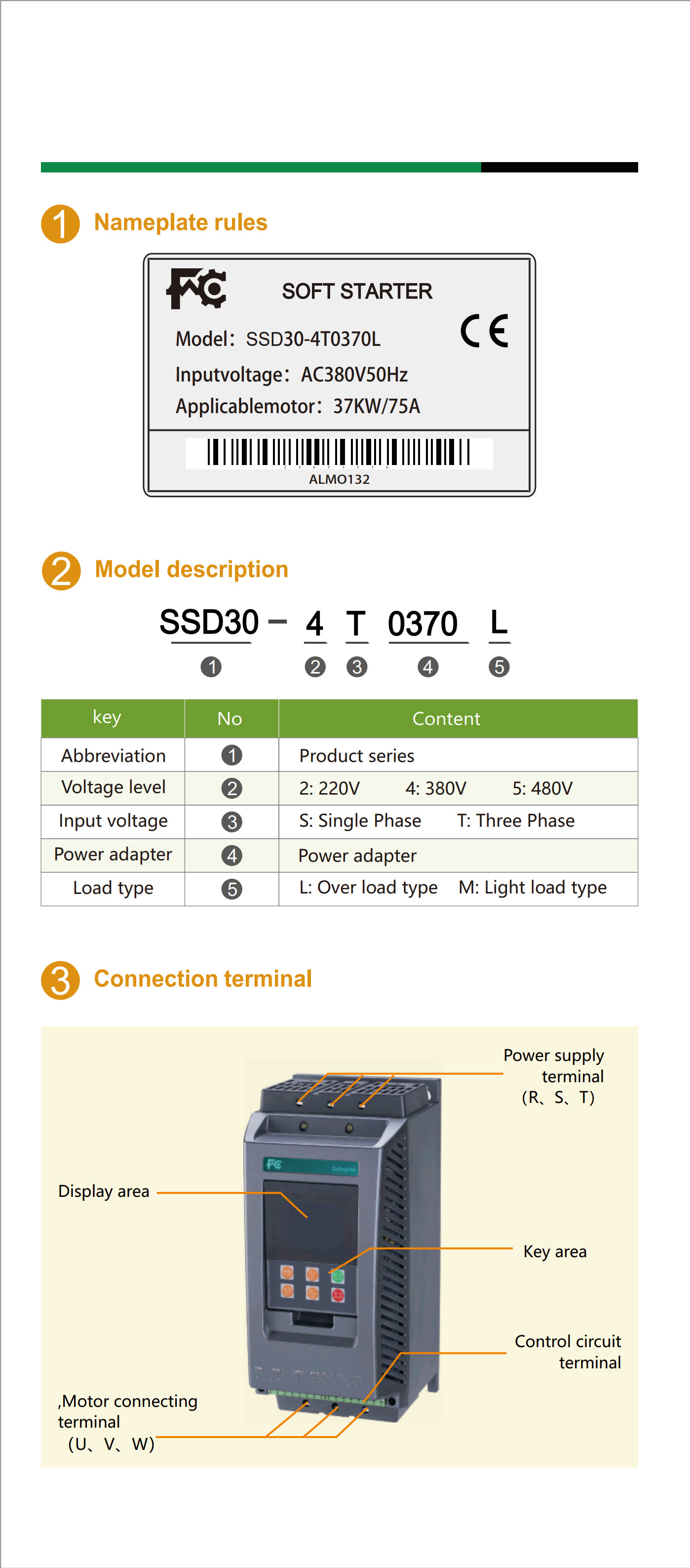 3 Phase Motor Soft Starter For 380v 15kw To 30kw, High Quality 3 Phase ...