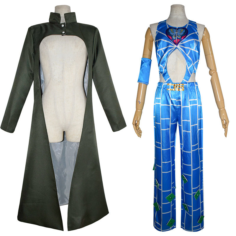 Jolyne Cujoh Cosplay Costume - Green Clothing Set For Jojo Bizarre ...