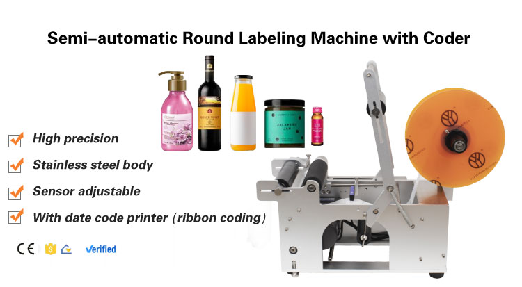 Manual Sticker Labeling Machine For Labeling Bottles, High Quality ...