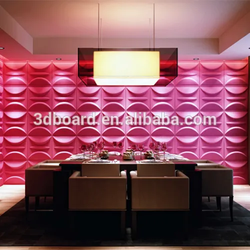 Plastic Fireproof Interior Art Deco 3d Wall System Wall Paneling Design ...