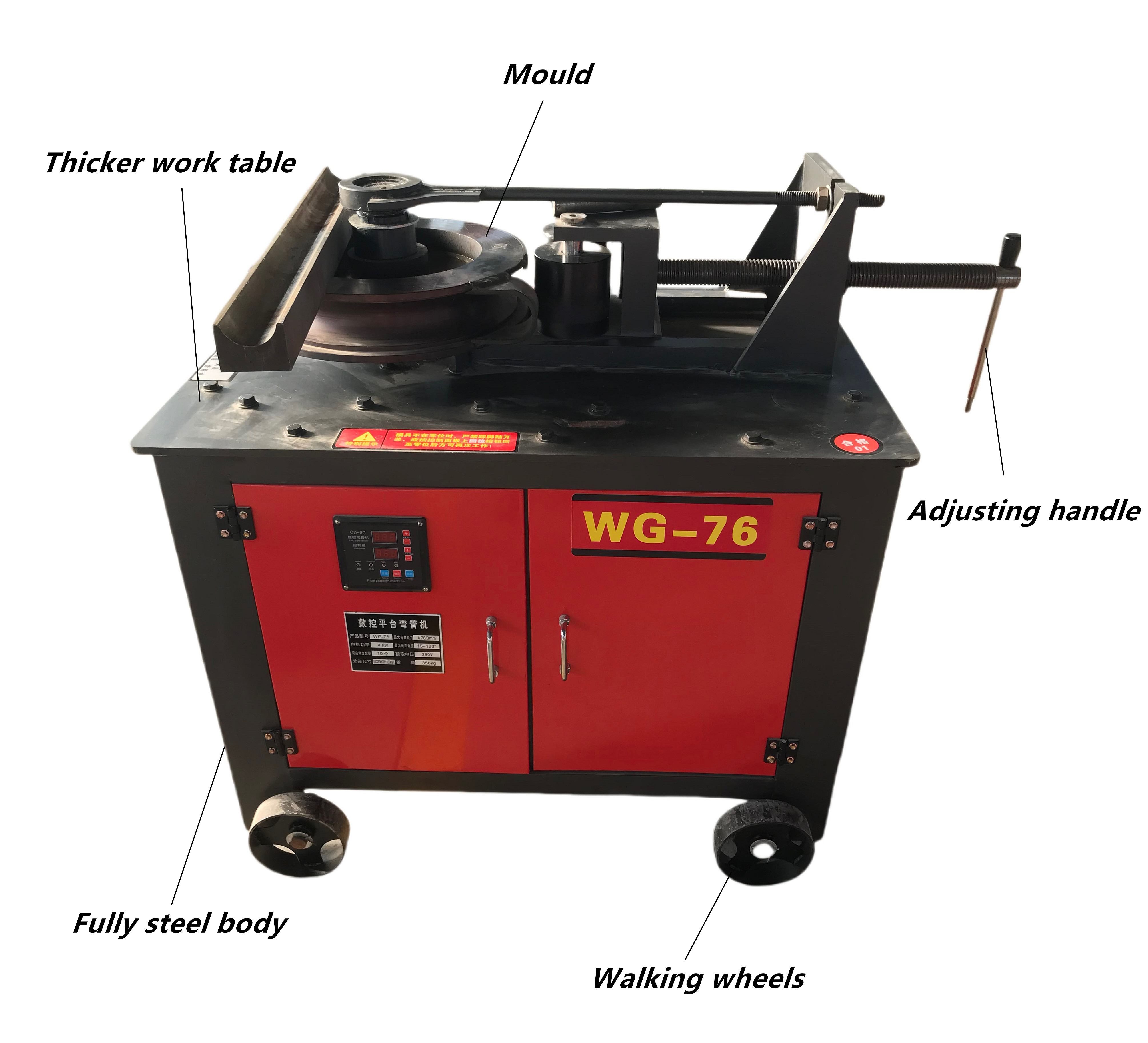 Hydraulic Pipe Bending Machines For Steel And Galvanized Tubes, High ...