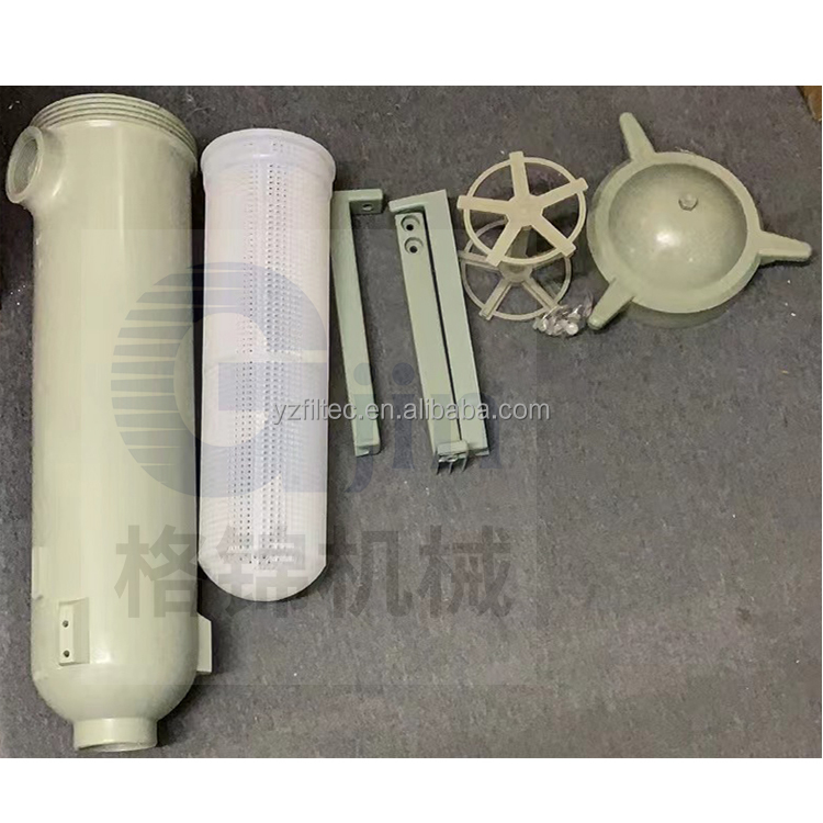 Upvc/pp Plastic Bag Filter Housing For Chemical Liquid Calcium Chloride ...