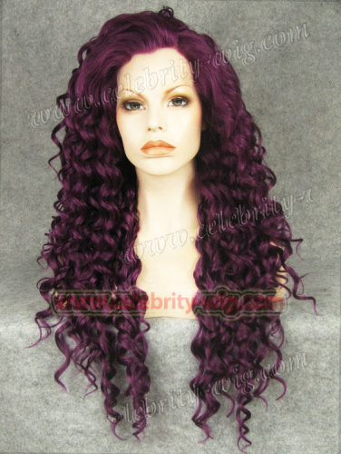 Voilet Drag Queen Rupaul Synthetic Lace Front Wig, High Quality Voilet ...