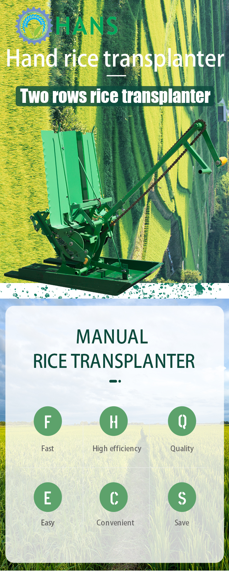 Rice Seed Planter Transplanter Machine For Farmers, High Quality Rice ...
