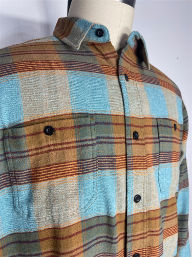 Multicolor Lined Double Pocket Shirt, High Quality Multicolor Lined ...