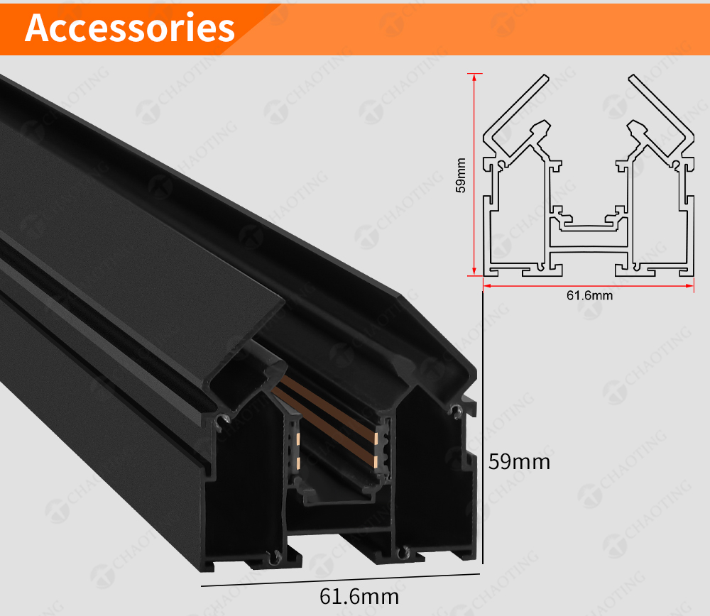48v Aluminium Profiles Magnet Linear Track Lighting System For Stretch ...
