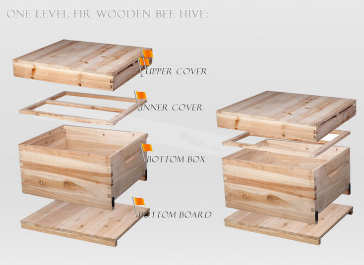 8 Frames Langstroth Bee Hive Two Layer Hive, High Quality 8 Frames ...
