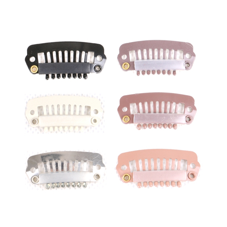2.8cm 6 Teeth & 8 Teeth Stainless Steel Hair Clips For Clip-in Hair ...
