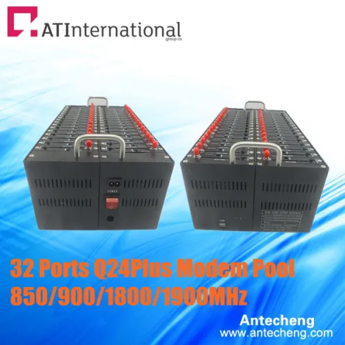 Quad Band 32 Ports Modem Pool Wavecom Q24plus Module Bulk Sms/mms Data ...
