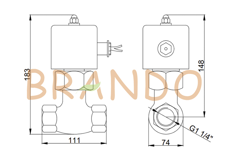 US-35 2L Series 2 Way Brass High Temperature Steam Solenoid Valve China Manufacturers Suppliers ...