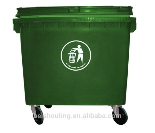 1100l Top Sale Large Wheeled Plastic Waste Container, High Quality ...