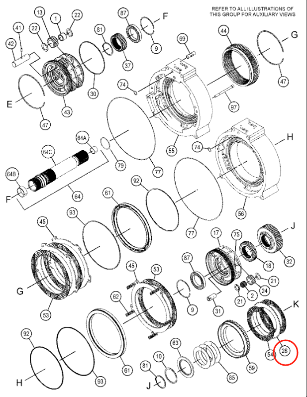 แผ่นดิสก์แรงเสียดทาน 8p-1964 แผ่นคลัตช์ Caterpillar คุณภาพสูง แผ่นดิสก์ ...