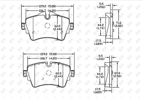 ผ้าเบรคของ Bmw Mini D1801 คุณภาพสูง ผ้าเบรคของ Bmw Mini D1801 บน ...