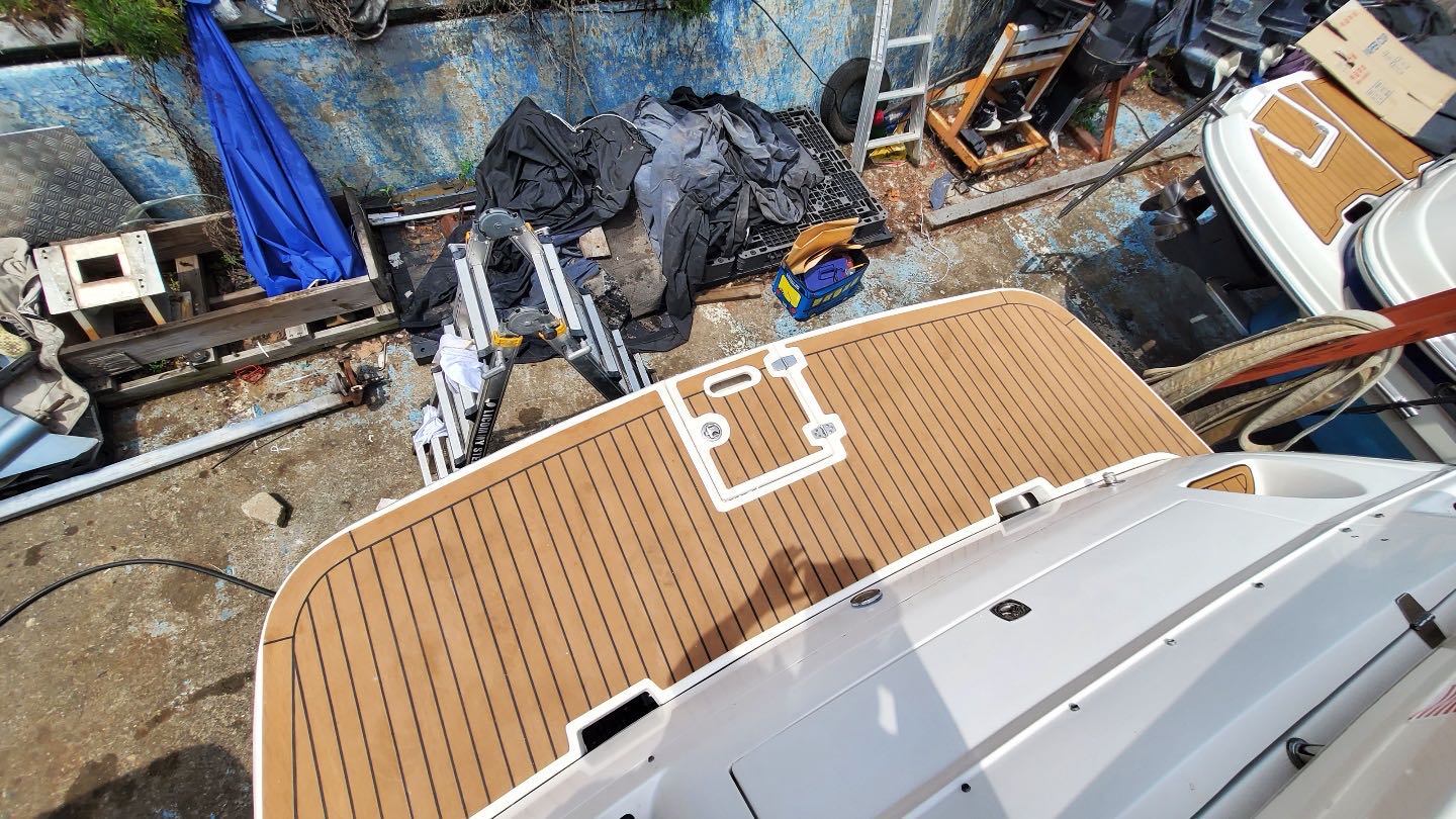 Syteak Professional Synthetic Teak Pvc Boat Decking In Roll, High ...
