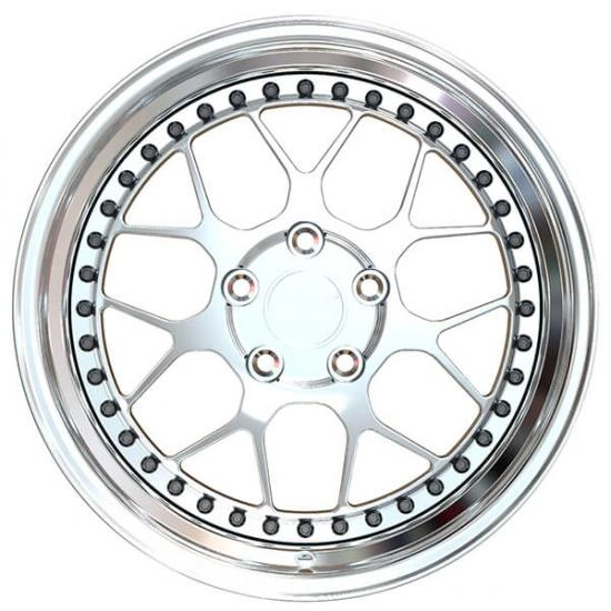 Deep Dish Chrome Three-piece Wheels Widebody Rims China Manufacturers ...