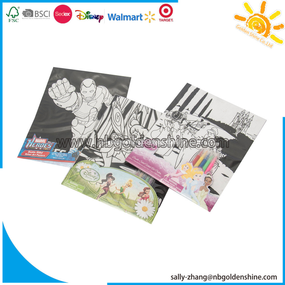 Disney Velvet Coloring Set, High Quality Disney Velvet Coloring Set on ...