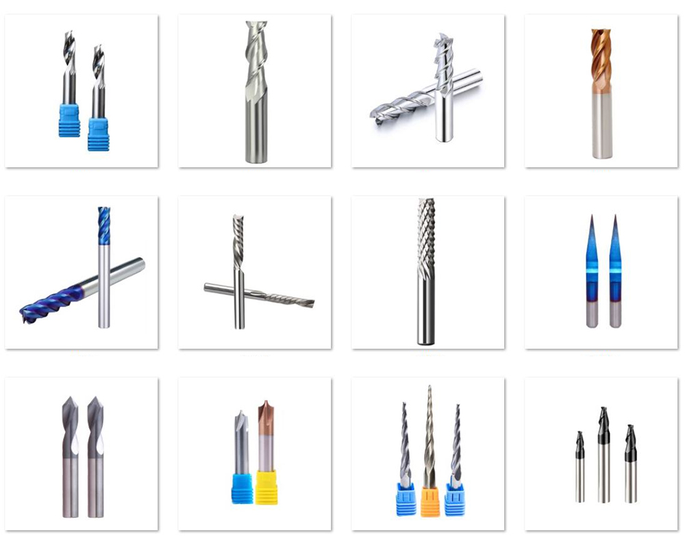 Tungsten Carbide Pcb Corn Tooth End Mill Cutter Drill Bits 0.4 To 3 ...