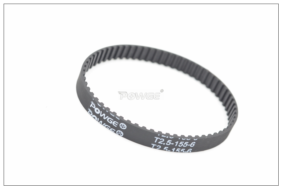 Powge 150 T2.5 Timing Belt W= 6mm Perimeter 150 155 157.50mm T=60 62 63 T2.5 Closed-loop Rubber ...