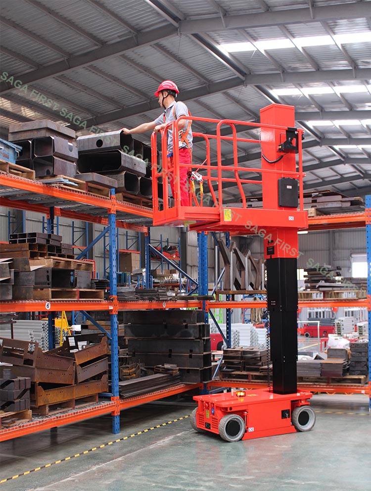Single Mast Aluminum Vertical Lift Mobile Telescopic Lift Platform ...
