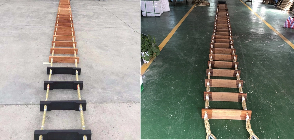 Ship Step Wooden Embarkation Ladder Pilot Roper Ladder, High Quality ...