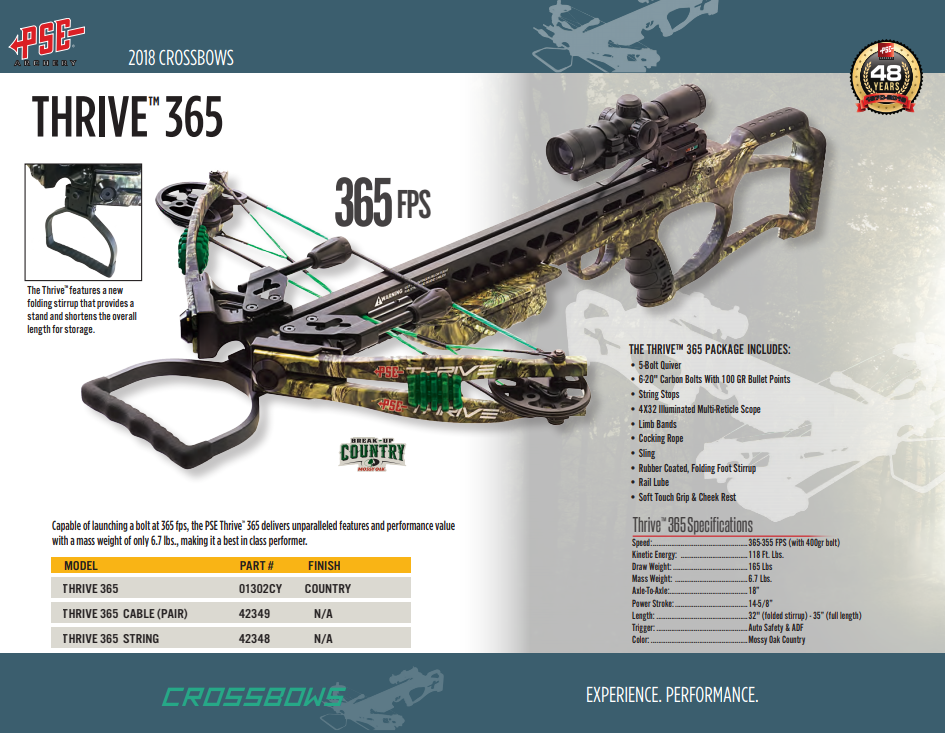 Pse - Thrive 365 Crossbow, Bossgoo.com의 고품질 Pse - Thrive 365 Crossbow