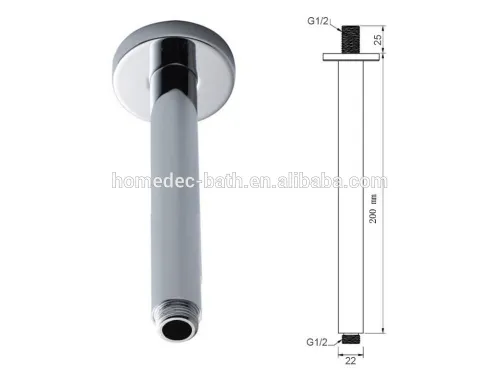 20cm Ceiling Mounted Chrome Finish Round Shower Arm, High Quality 20cm Ceiling Mounted Chrome ...