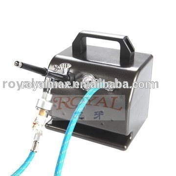 Tc-50k Cosmetics Compressor Set Royal Max.cake Airbrush Compressor ...