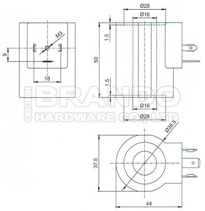 AMISCO Type Solenoid Coil EVI 5M/13 24VAC 13VA China Manufacturers ...