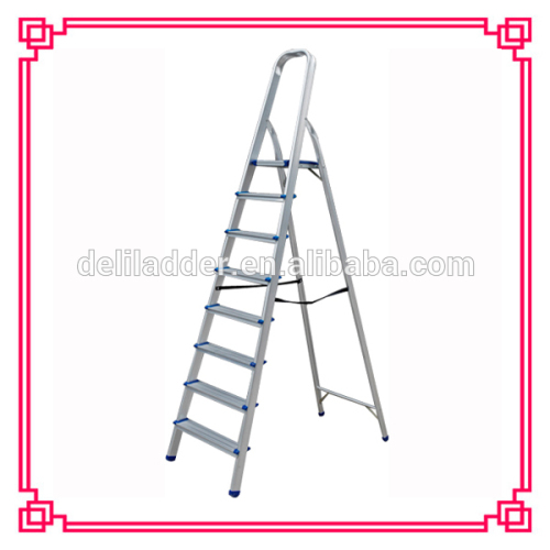 Aluminum Foldable Ladder, 7 Step Ladder With Safety Rail, Climbing ...