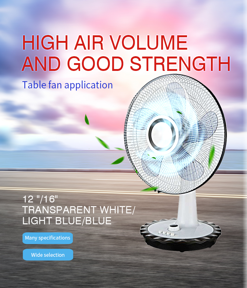 16 Inch 5 Blade Table Fan Parts - Sunchonglic Electric Fan Blades, High ...