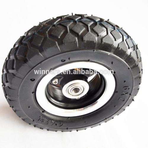 6 Inch Aluminum Pneumatic Mountain Board Wheel, High Quality 6 Inch ...