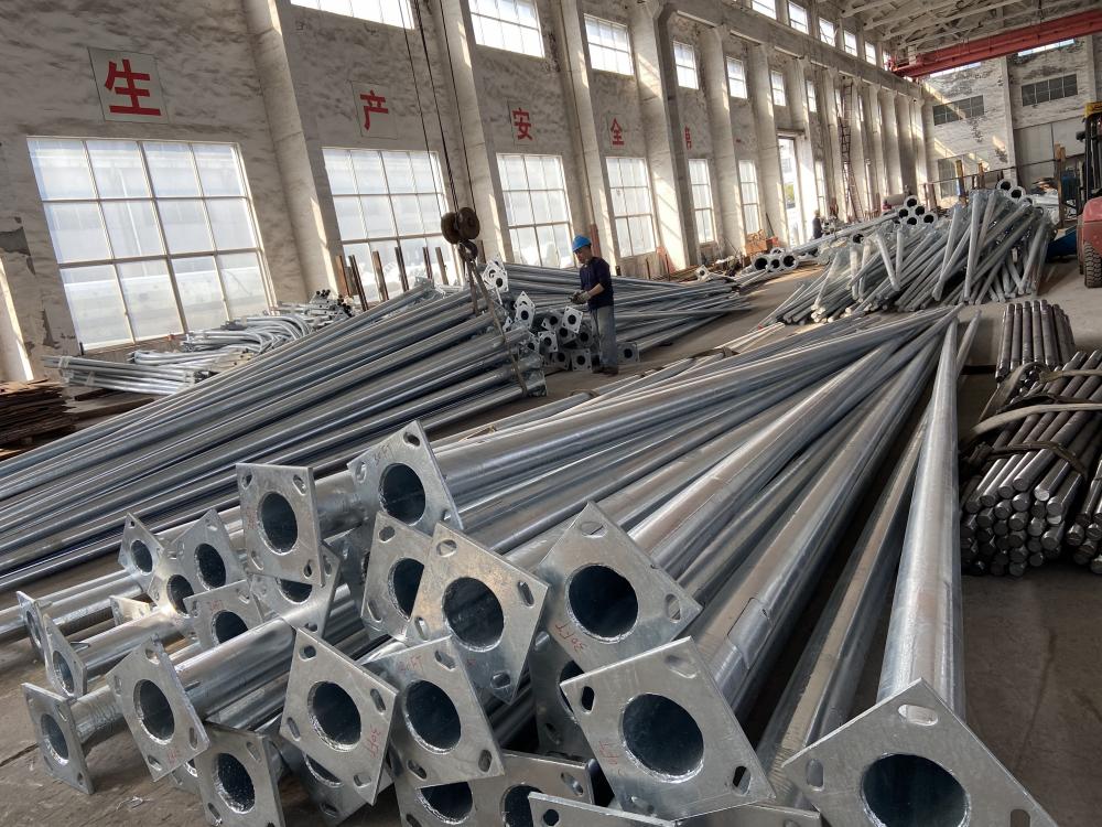 25ft 30ft 35ft 40ft Galvanized Steel Lighting Pole, High Quality 25ft ...