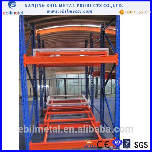 Adjustable Double Deep Warehouse Steel Push Back Rack, High Quality ...