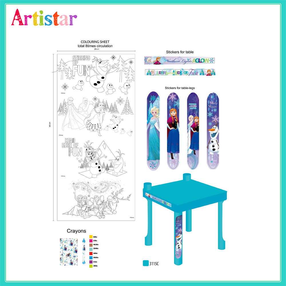 Disney Frozen Rolling Attractive Table, High Quality Disney Frozen ...