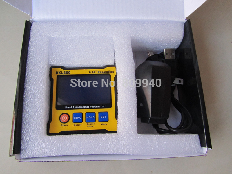 Digital Protractor Level Inclinometer Measuring Angle Ruler Elevation ...