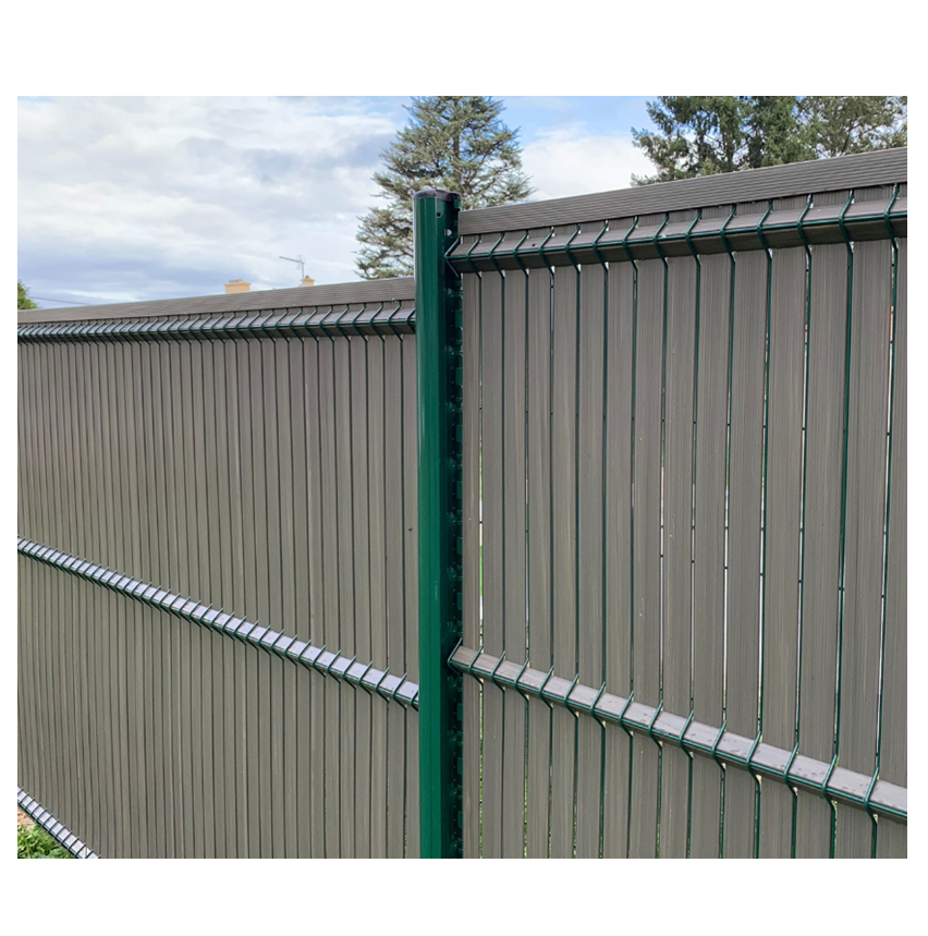 3d Curved Fence With Plastic Pvc Uv Slat, High Quality 3d Curved Fence ...