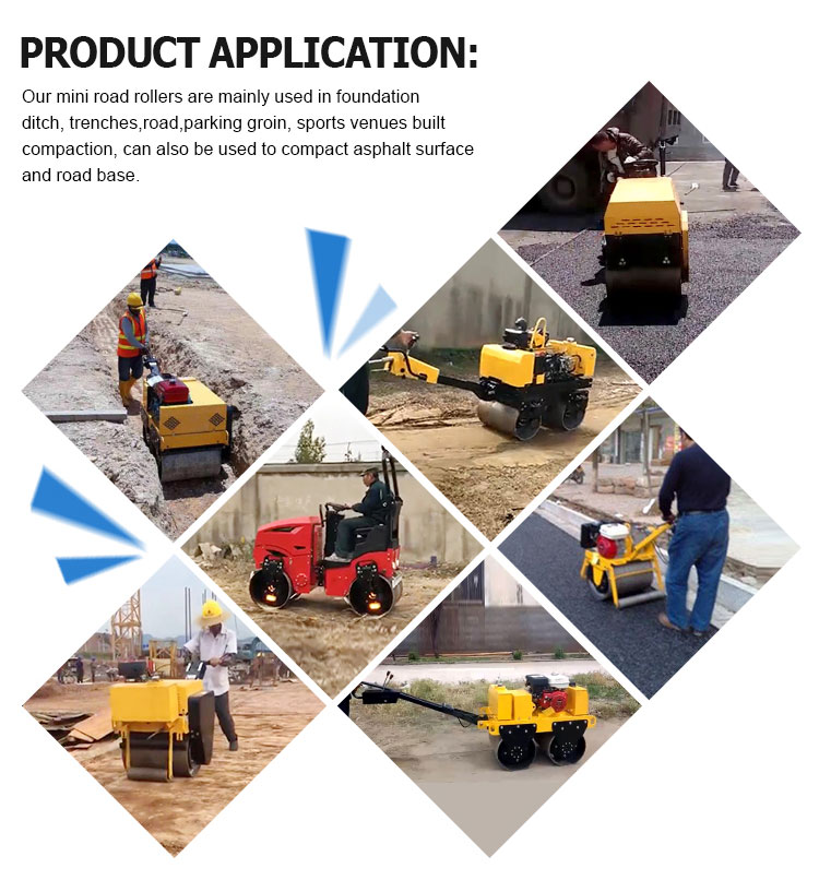 500kg Hand Operated Road Roller Compactor Svr-550, High Quality 500kg ...