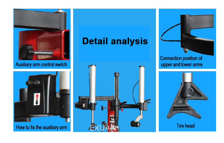 Left Auxiliary Arm Tyre Picking Machine Parts Changer Auxiliary Arm ...