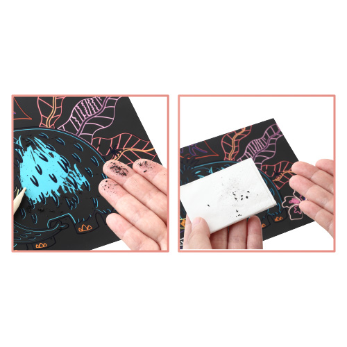 Kids Diy Rainbow Scratch Art Paper, High Quality Kids Diy Rainbow ...