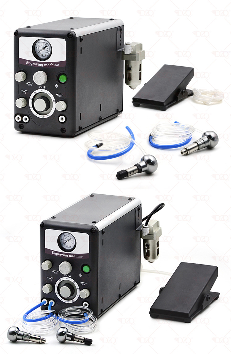 Dual-head Pneumatic Engraver For Jewelry: Bead Edge Machine & Micro ...