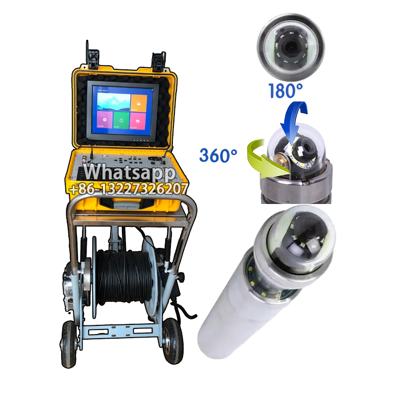65mm Pan 360 Degree Rotate 180 Degree Tilt Deep Water Borehole Camera ...