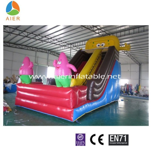 Giant Inflatable Slide For Kids , Spongebob Inflatable Slide ,children ...