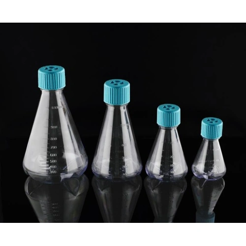 125mL PC Erlenmeyer Flask Baffled Vent Filter Cap China Manufacturers ...