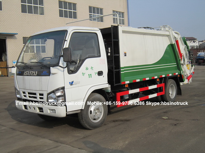 Isuzu 5cbm Waste Collector Truck, High Quality Isuzu 5cbm Waste ...